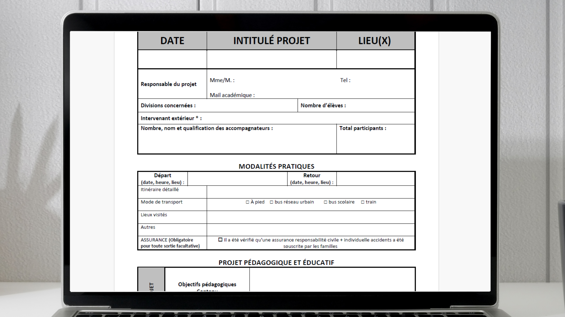 Fiche De Validation De Projet Page De Garde | Chtoby Pomnili
